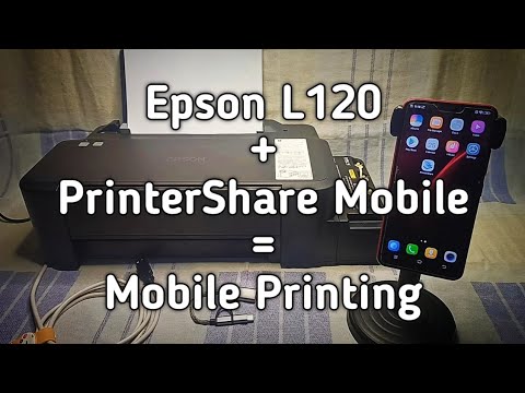 Printing with Smartphone | Epson L120 + PrinterShare Mobile Print - YouTube