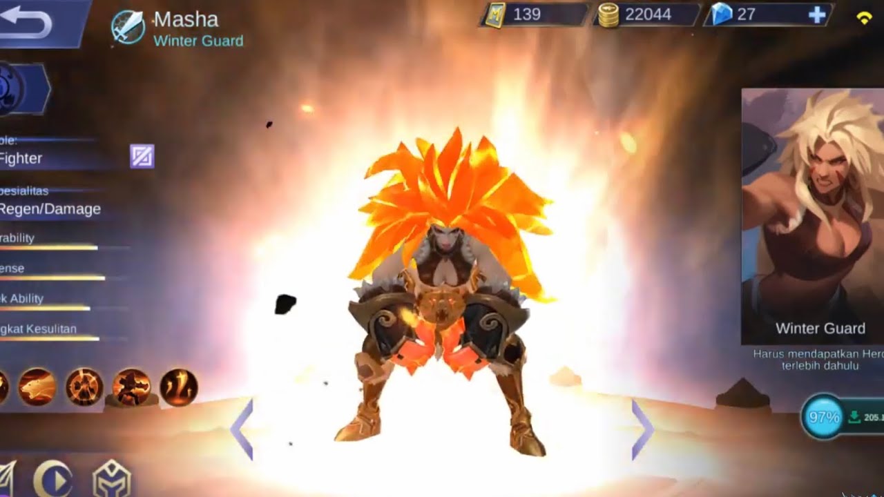 NEW HERO MASHA WINTER GUARD MOBILE LEGENDS - YouTube
