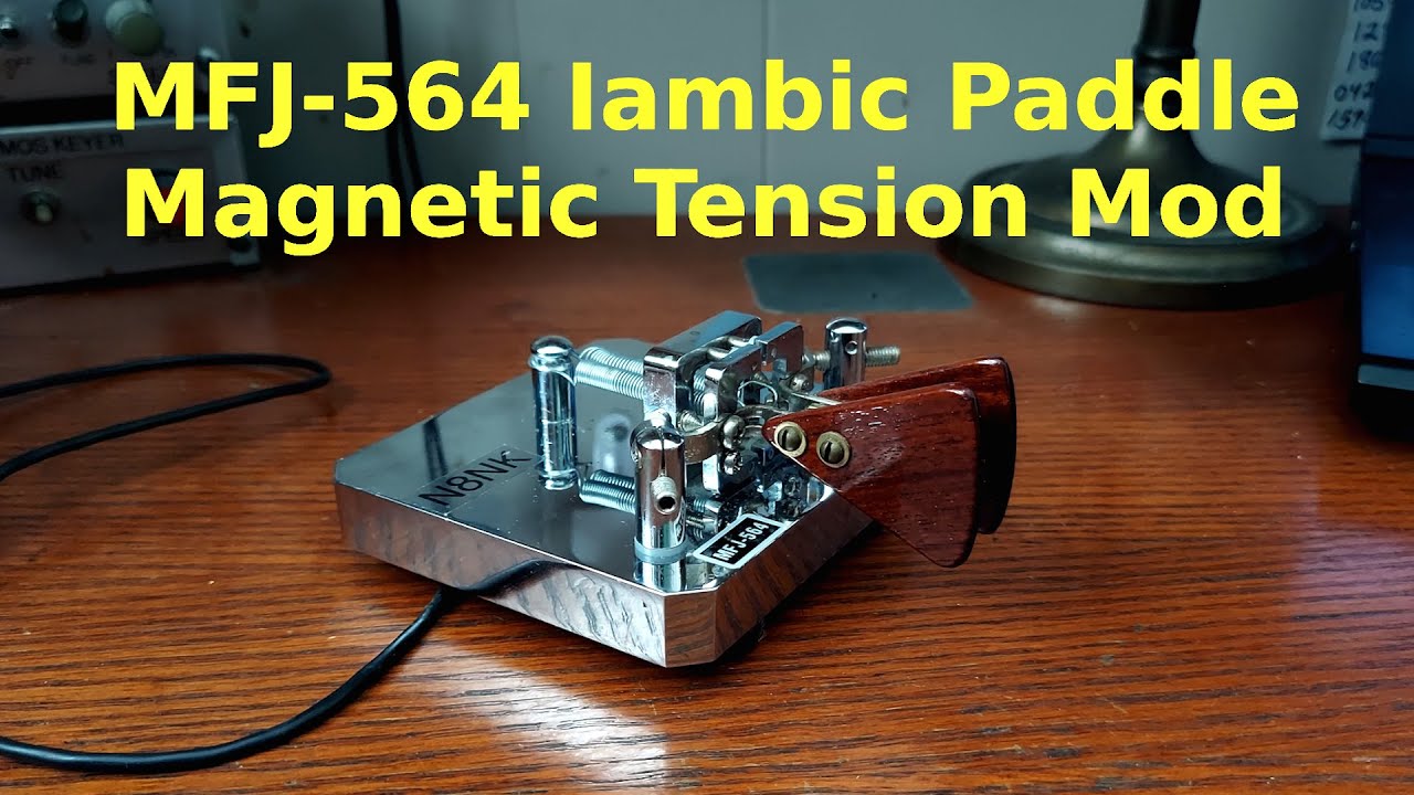 MFJ-564 Iambic Paddle Magnetic Tension Mod - YouTube
