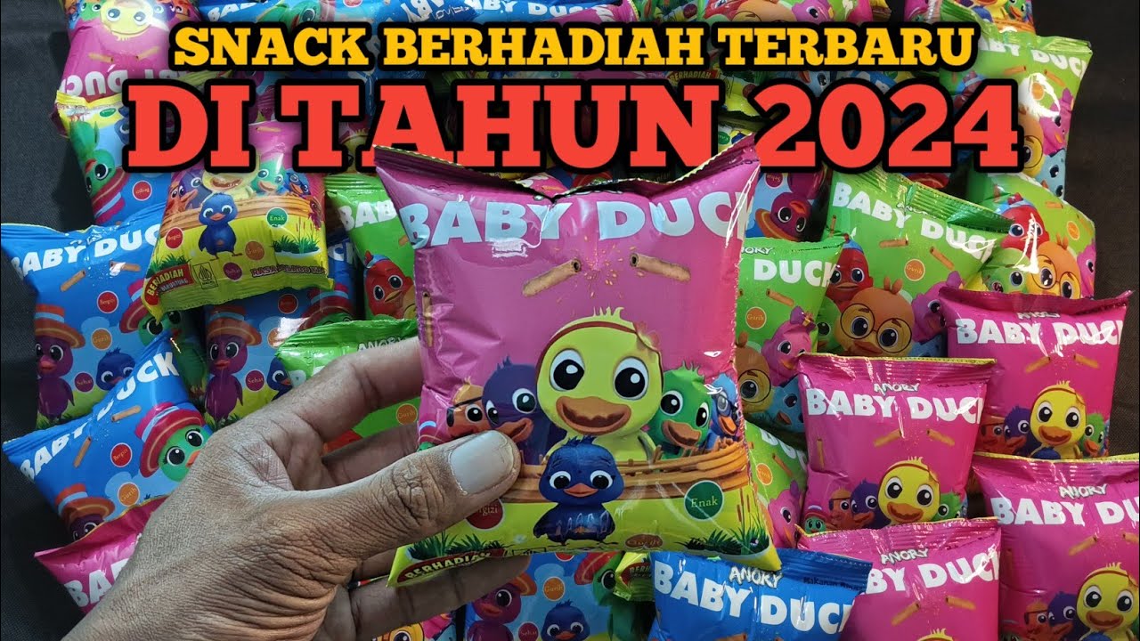 SNACK BERHADIAH TERBARU DI TAHUN 2024 |UNBOXING SNACK ANORY BABY DUCK ...