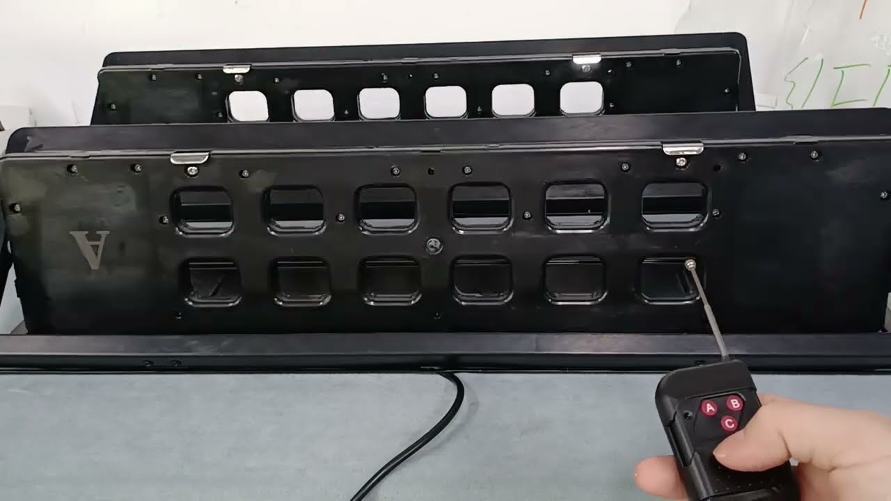 Flip License Plate-Revolving number plates frame - YouTube