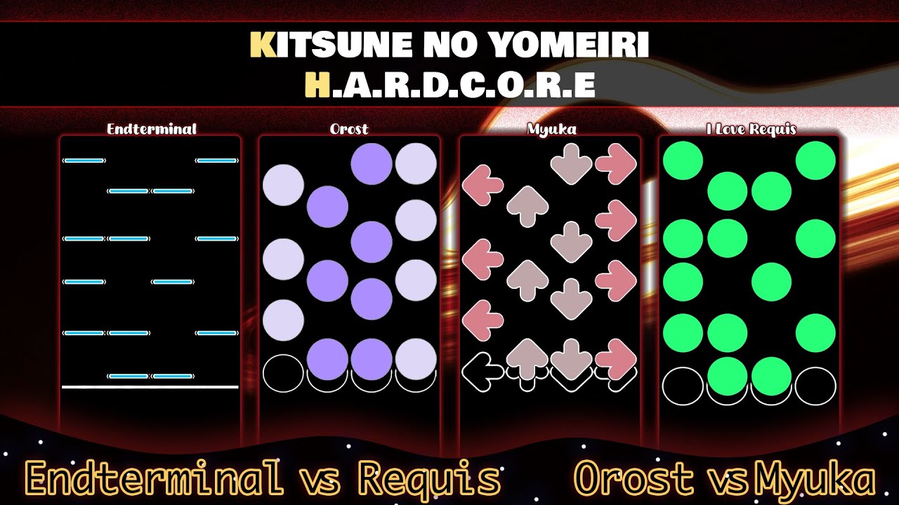 osu!mania: ★7.51 Kitsune no Yomeiri [&] ★5.58 H.A.R.D.C.O.R.E. - Orost ...