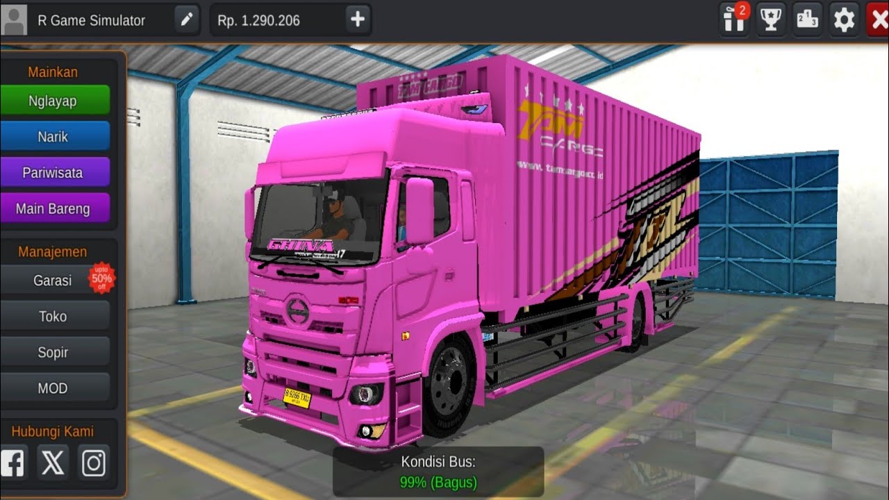 BUSSID TRUK HINO 500 TAM CARGO ! Bus Simulator Indonesia - YouTube