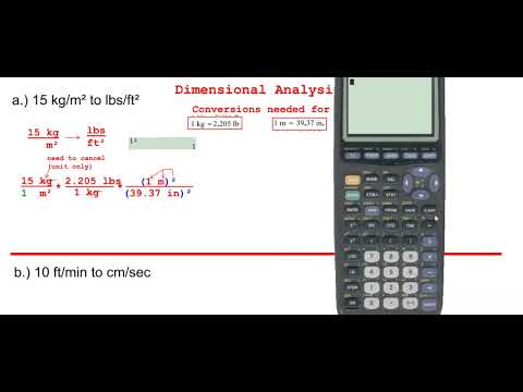 Dimensional Analysis - Unit Conversion Example a - YouTube