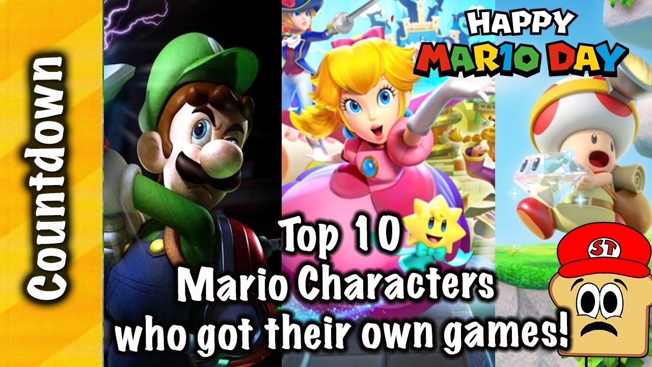 Mar10 Day 2024- Top 10 Mario Characters to be Named in Game Titles ...