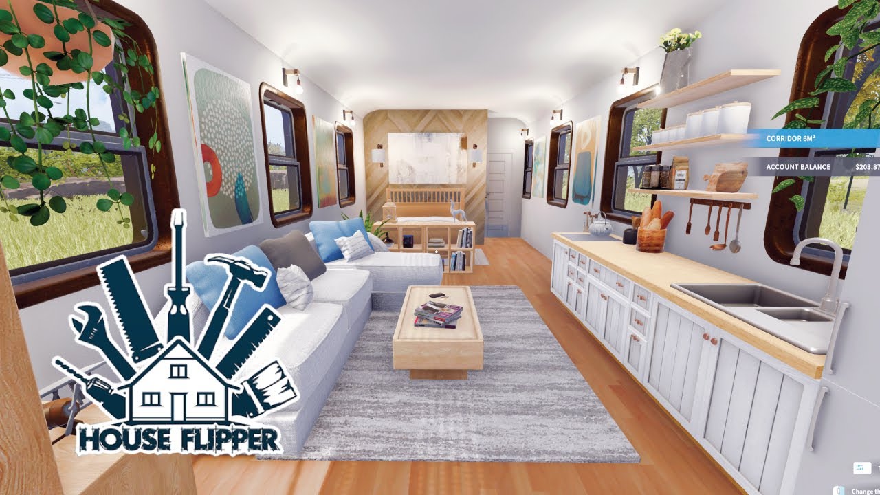 A Moving House - House Flipper Renovation | Train Car Turned Home ...
