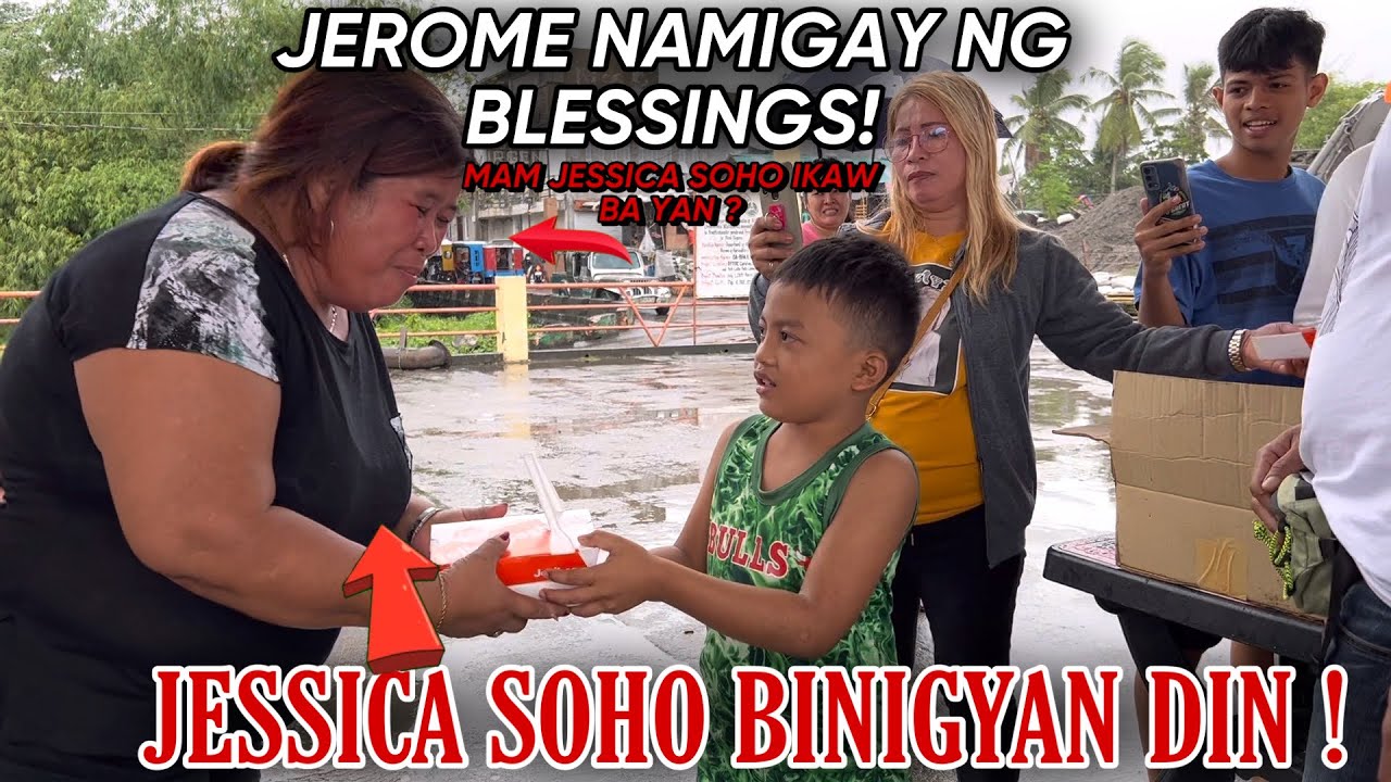 JEROME NAMIGAY NG BLESSINGS PATI SI MAM JESSICA SOHO NABIGYAN! - YouTube