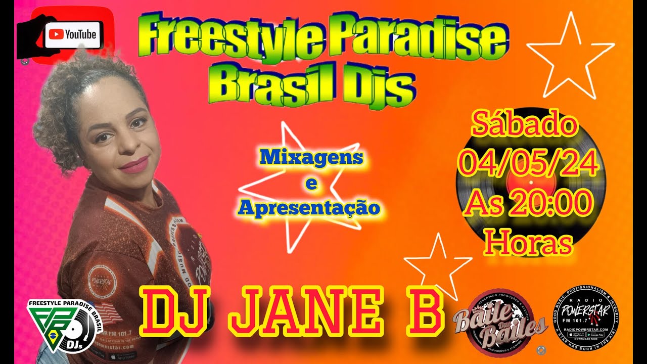 Dj Jane B - Freestyle Paradise Brasil Djs - 04/05/2024 - YouTube