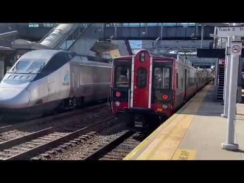 Trains at Stamford Station, Part 1 | 2/22/20 | Metro North & Amtrak ...