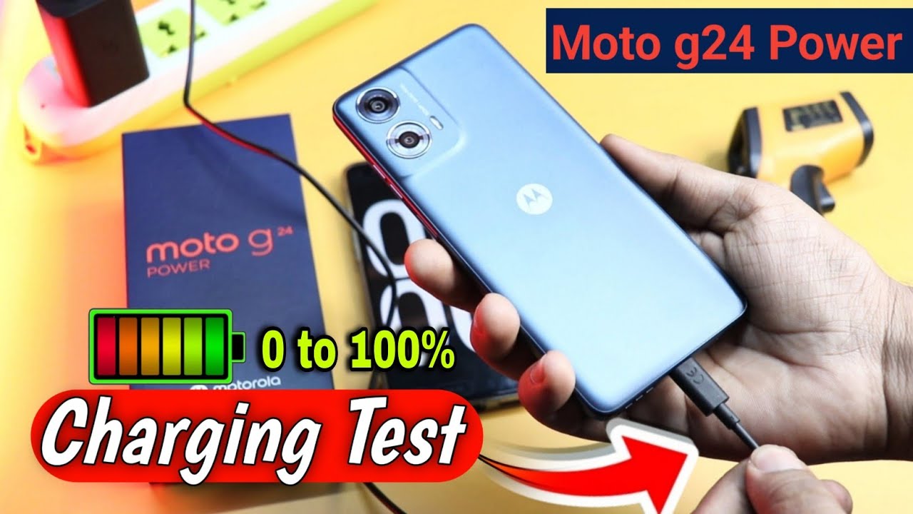 Moto g24 Power Charging Test 0 to 100% | Box Charger 33W⚡⚡ - YouTube