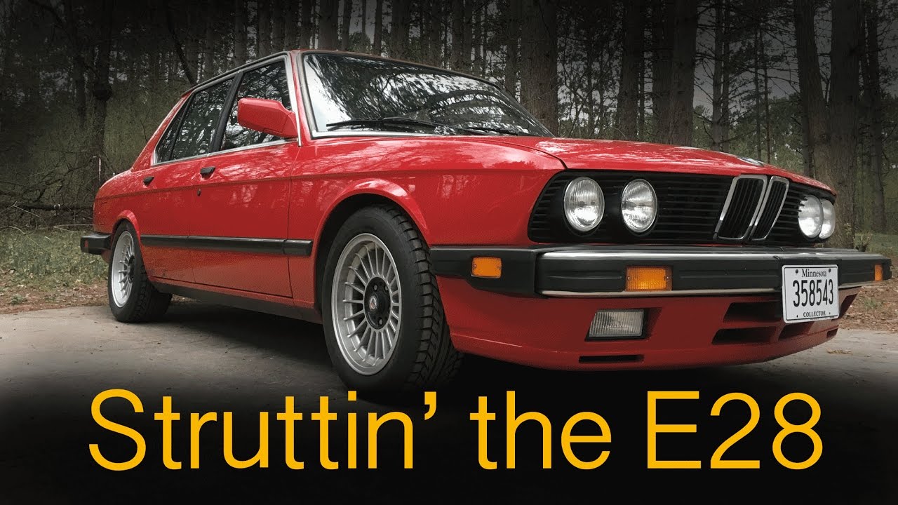 Rear strut replacement on a beautiful BMW E28 535iS Bilstein - YouTube