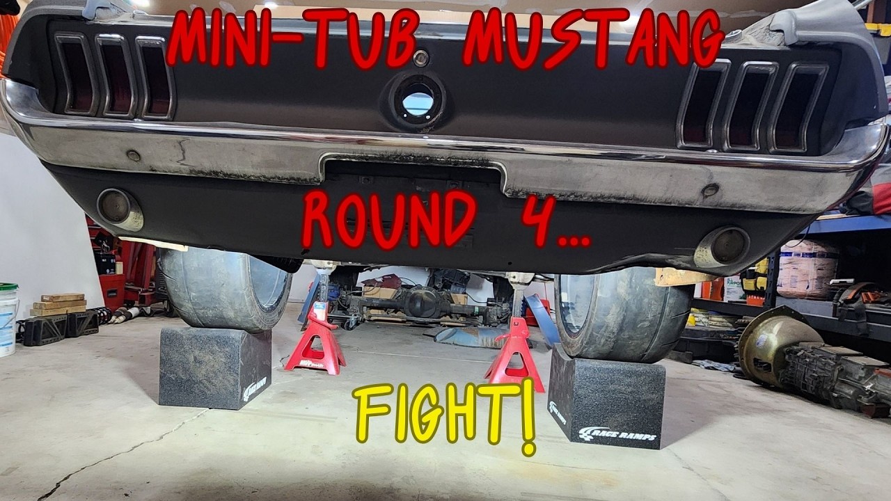 1967 Mustang Mini Tub Passenger Side Installed - Round 4. - YouTube