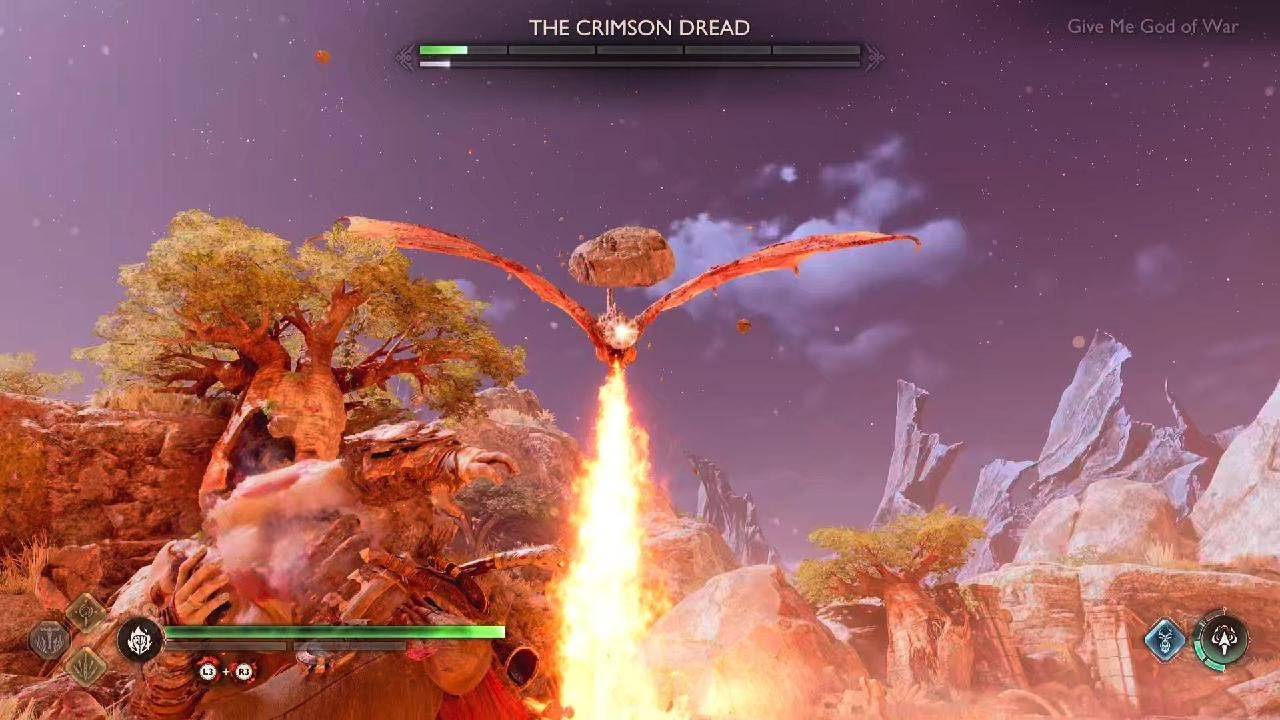 Dragon vs... a boulder?! God of War Ragnarök - YouTube