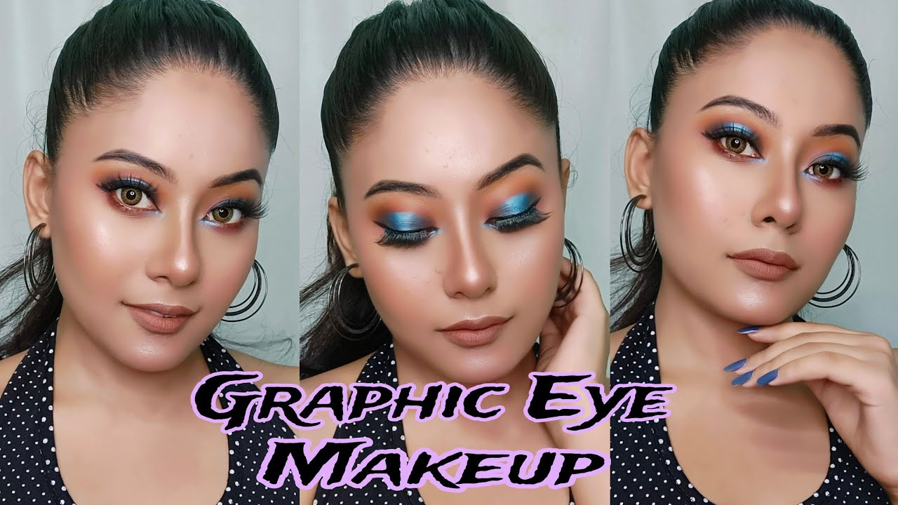 Graphic Eye Makeup Tutorial ||Step By Step Makeup Tutorial 🫰 # ...