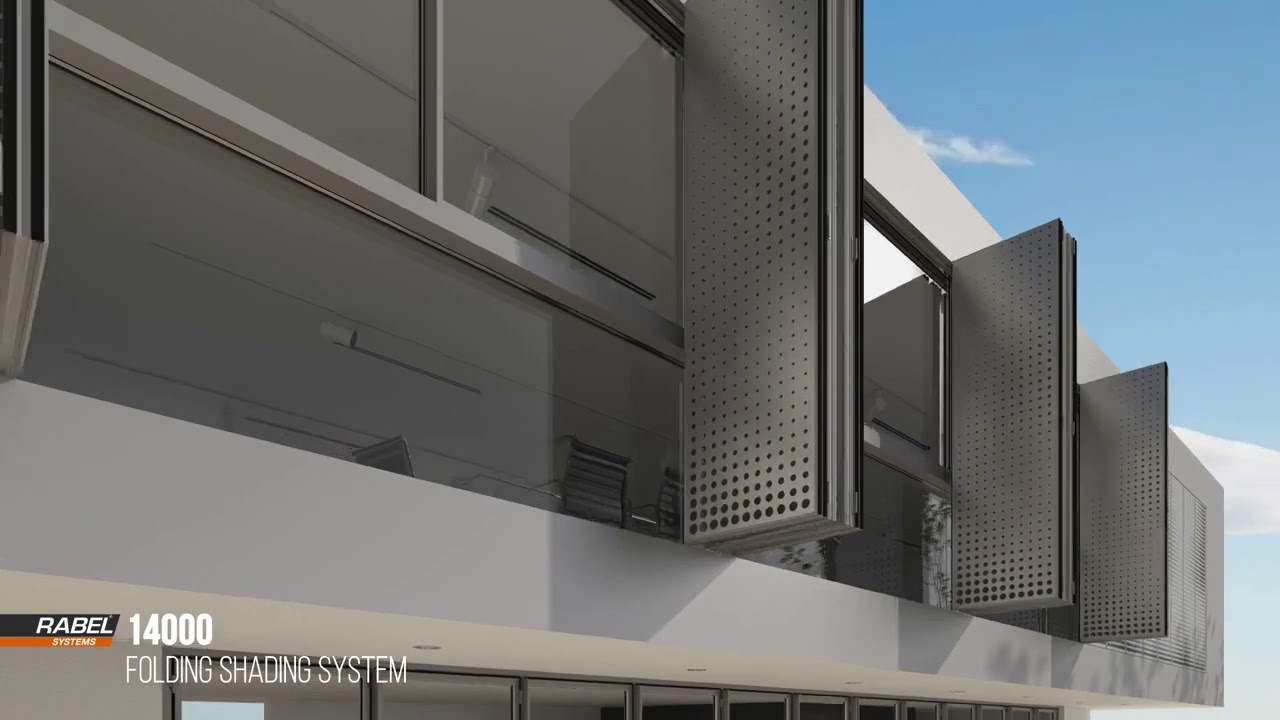RABEL14000 Folding Shading System درب اتوماتیک فولدینگ - YouTube
