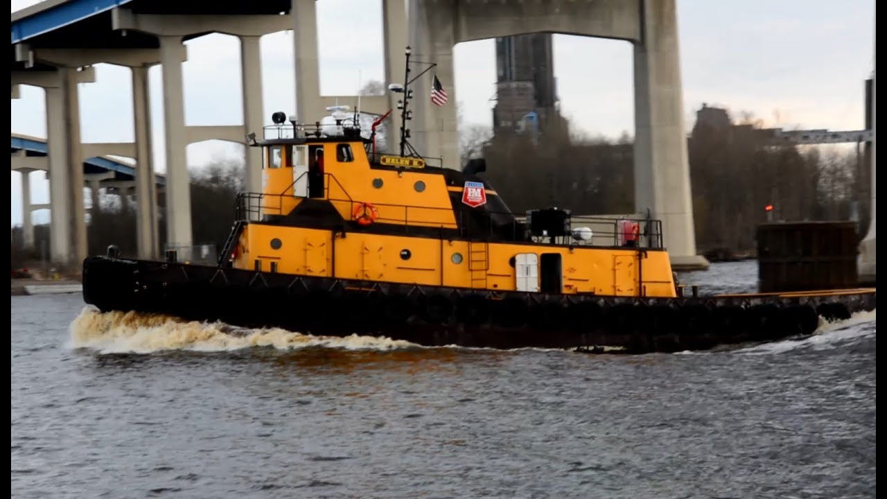 TUGS & BARGES at Work - YouTube