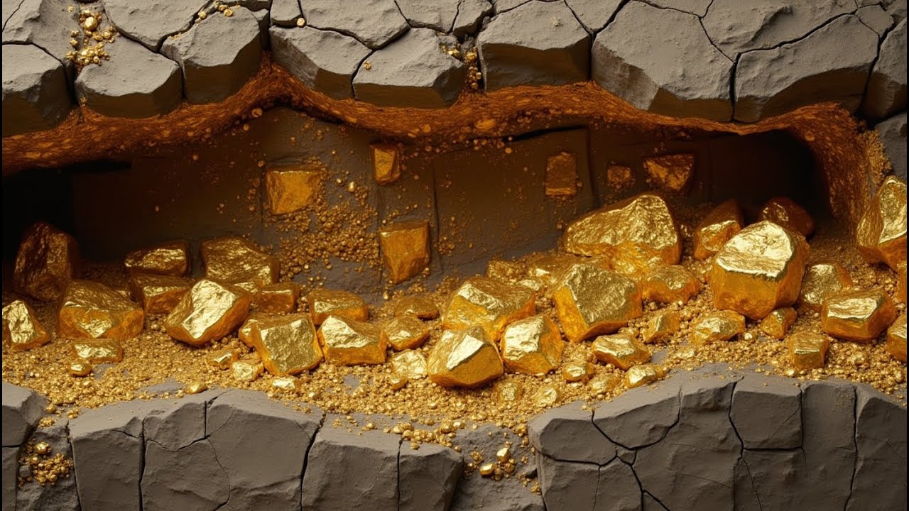 Amazing, digging for gold under the rocks. - YouTube