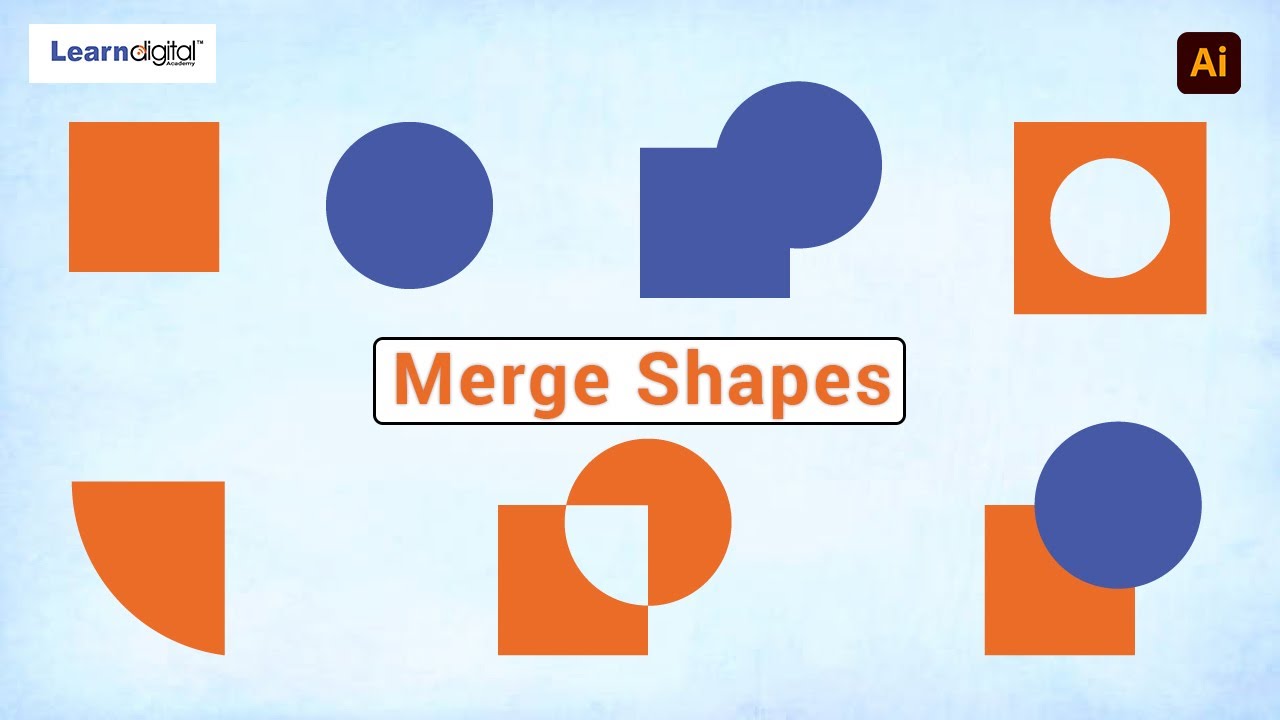How To Merge Shapes In Adobe Illustrator Merging Shapes Using How To Merge Shapes In Adobe Illustrator Merging Shapes Using
