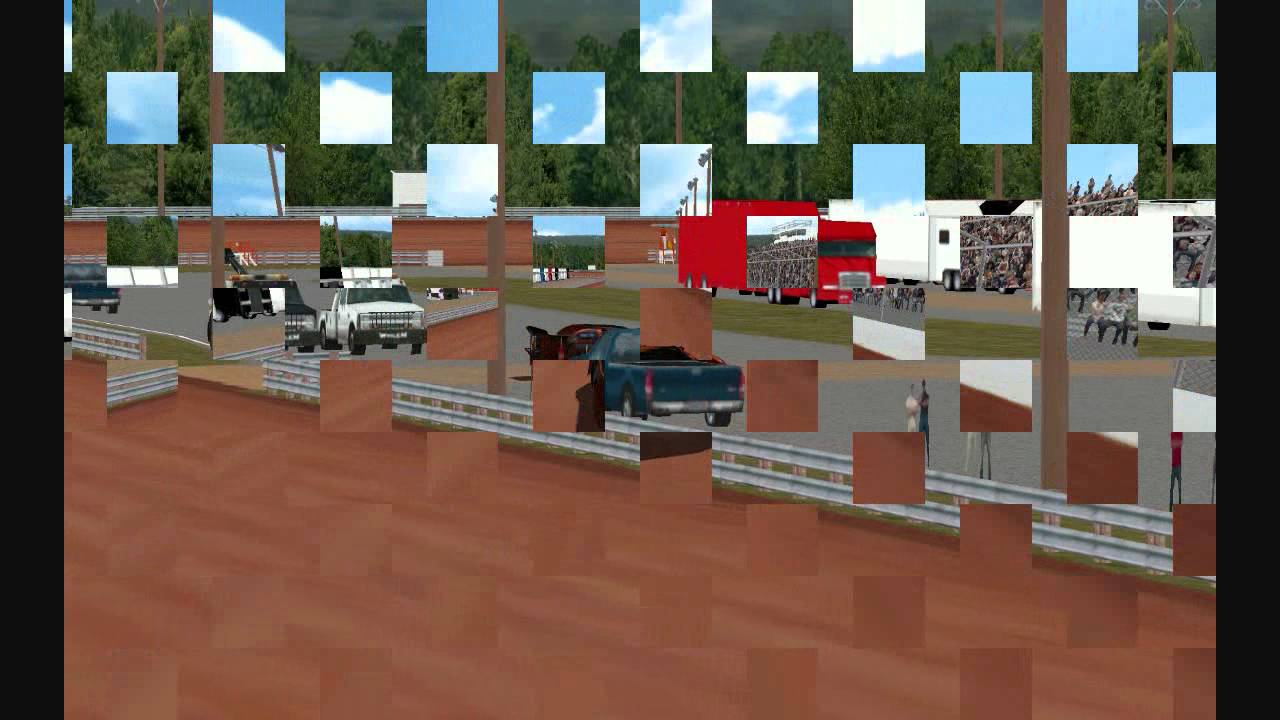 rFactor Dirt Late models at a DWD track - YouTube