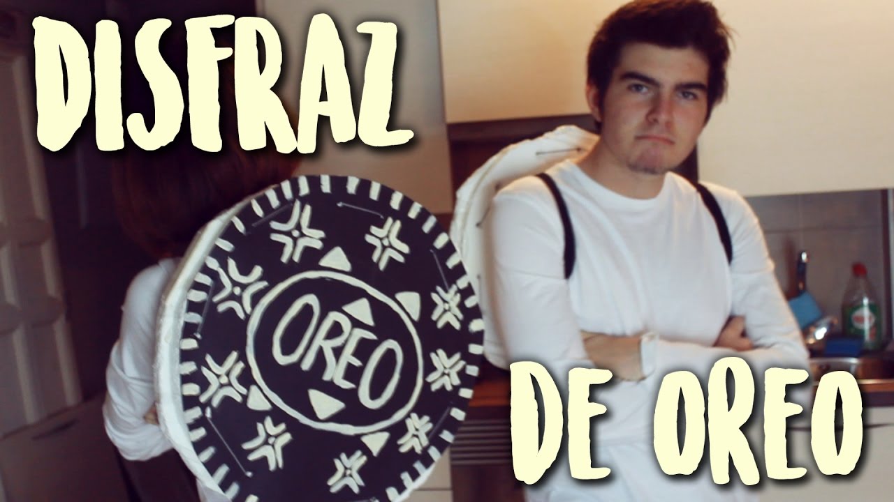 Haciendo un disfraz de galletas Oreo con mi hermano. - YouTube