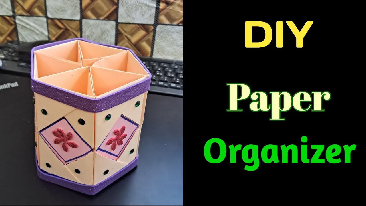 DIY Paper Organizer - YouTube