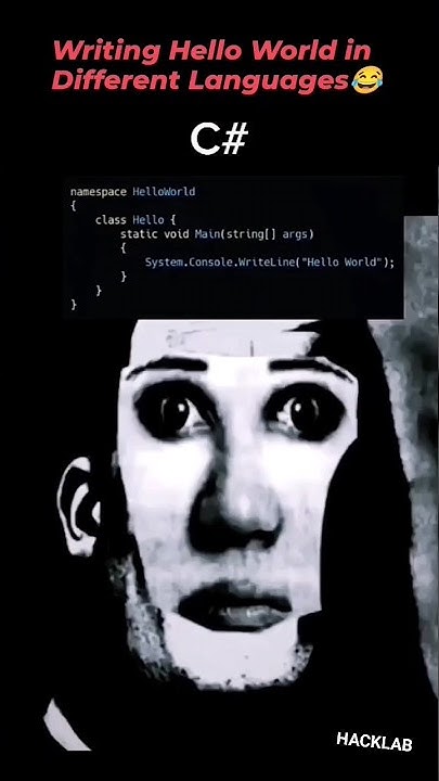 Writing Hello World 🌎 In Different Languages 😂 - YouTube