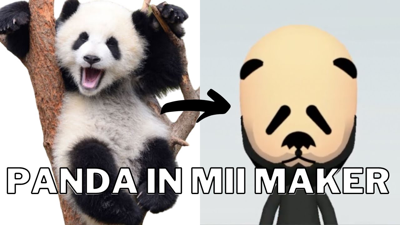How To Make A Panda In Mii Maker | Month of Miis - YouTube