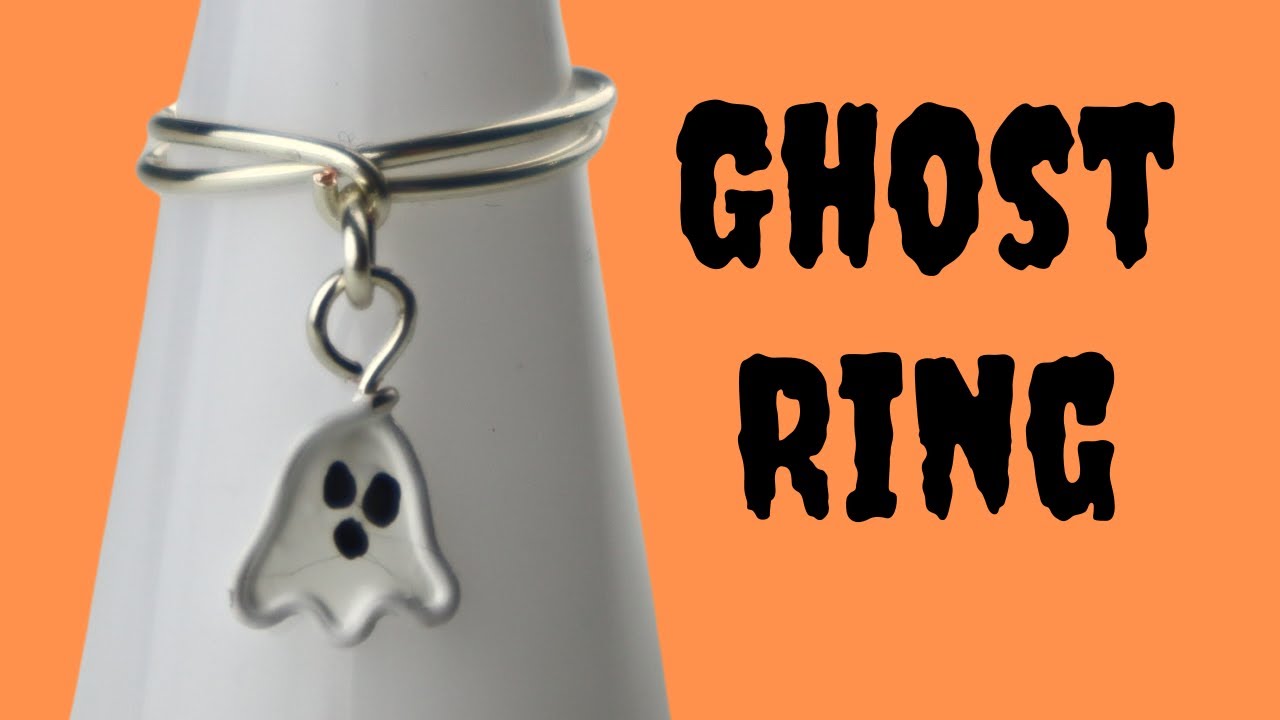 Wire Ghost Ring Nail Polish Halloween DIY Jewelry Tutorial - YouTube