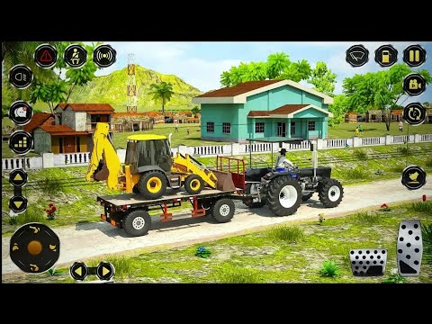 REAL JCB BACKHOE LODER GAME | ANDROID GAME PLAY - YouTube