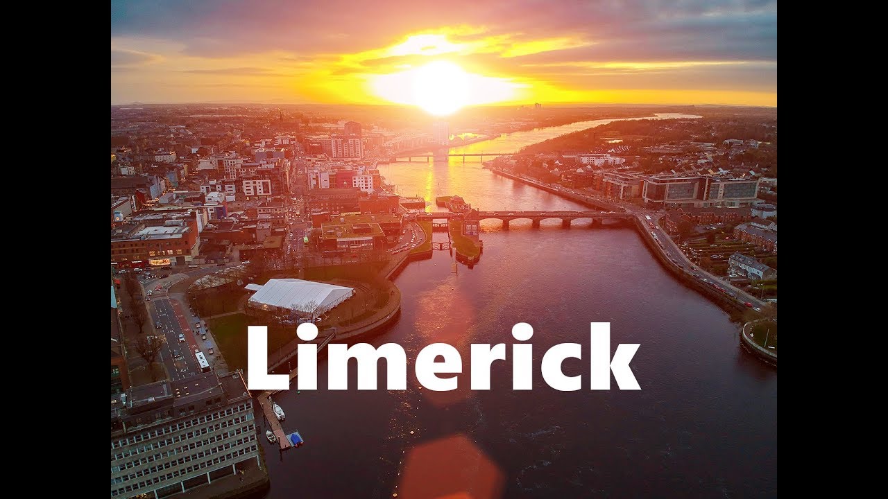 Limerick city view from drone - Full HD [2019-01-05] - YouTube