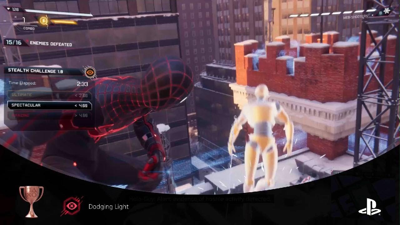 "Dodging Light" Trophy Spider-Man Miles Morales PS5 - YouTube