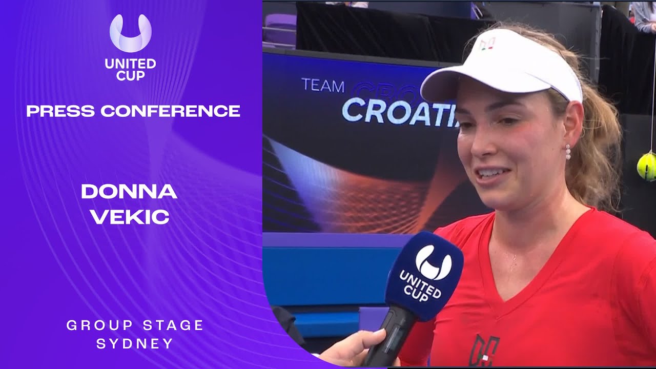 Donna Vekic On-Court Interview | United Cup 2024 - YouTube