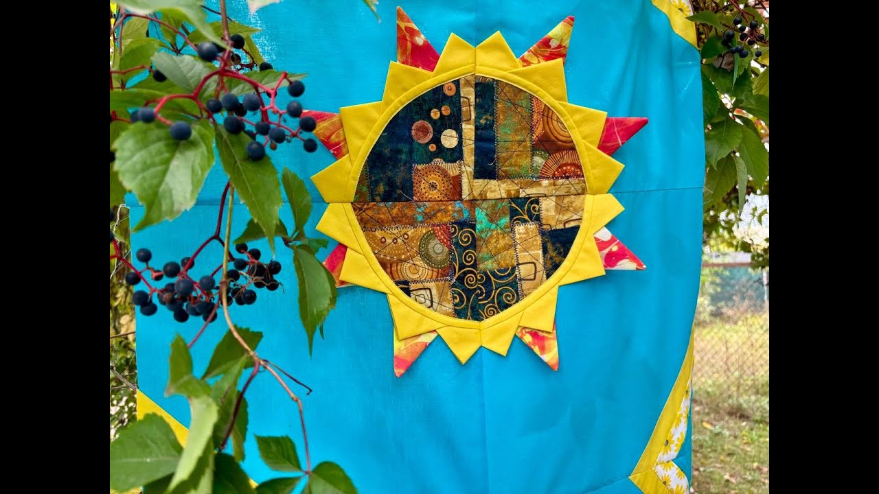 My blocks for the "Sunflower Quilt For Ukraine" project - YouTube