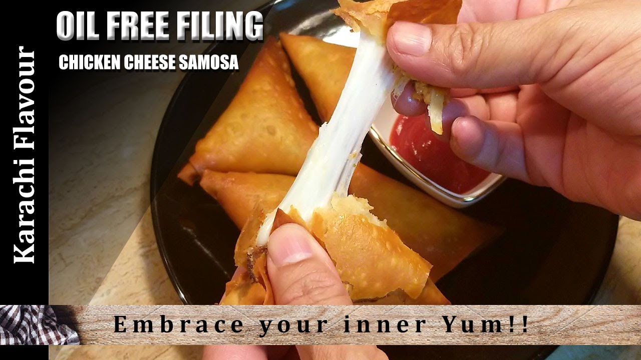 Chicken Cheese Samosa | Chicken Samosa | Ramadan Recipe | Oil Free ...