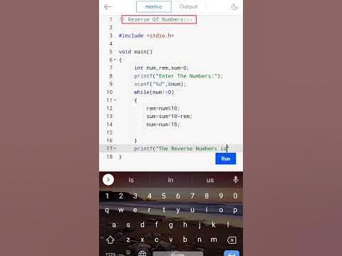 Reverse of a NUMBER in C programming - Code With Anshu #shorts #programming #coding - YouTube