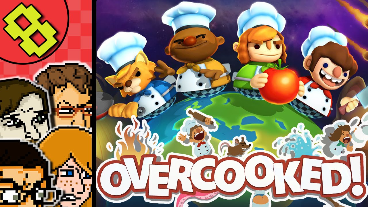 Let's Play Overcooked Part 8 | 4 Player Multiplayer Co-op Gameplay ...
