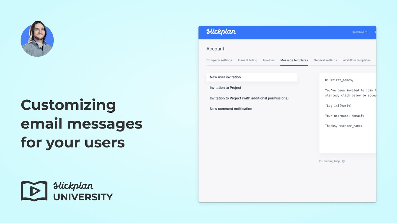 Customizing email messages for your users - YouTube