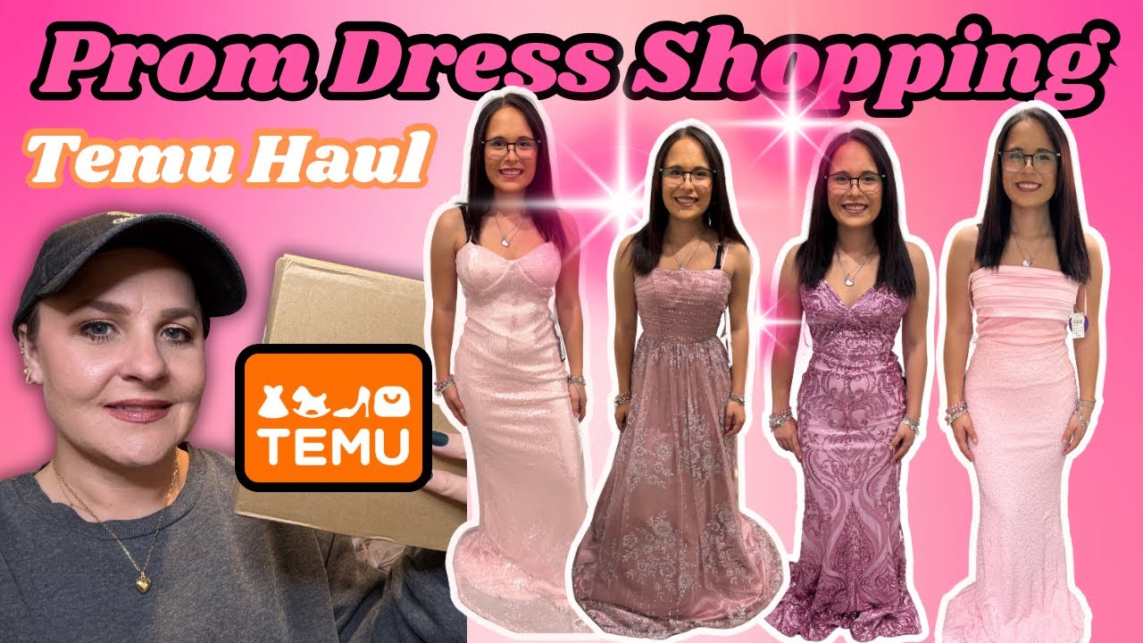 Temu Haul | PROM dress shopping VLOG| shop with me #temu #temumusthaves ...