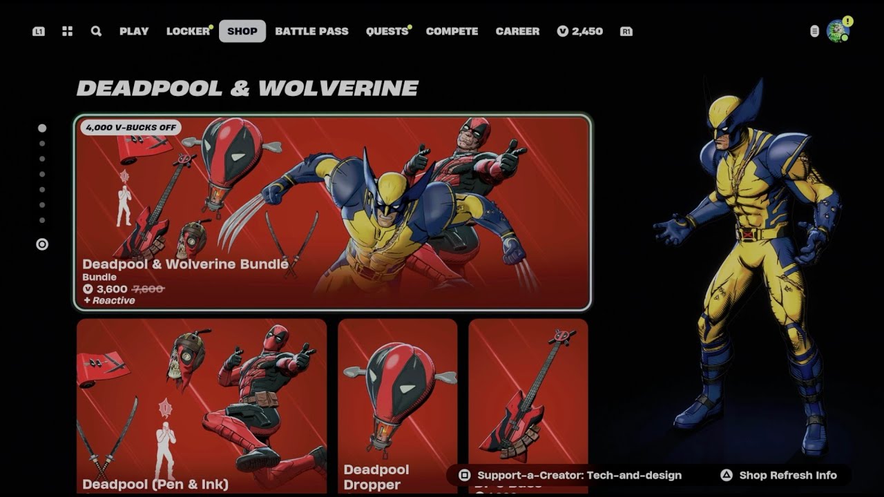 Fortnite Giveaway Day | Gifting Deadpool & Wolverine Bundle Today ...