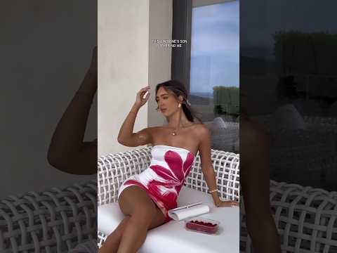 wearing our 🥀 LUCKY GIRL ENERGY mini dress ❤️#fashion #model #beauty #style #outfit #shorts