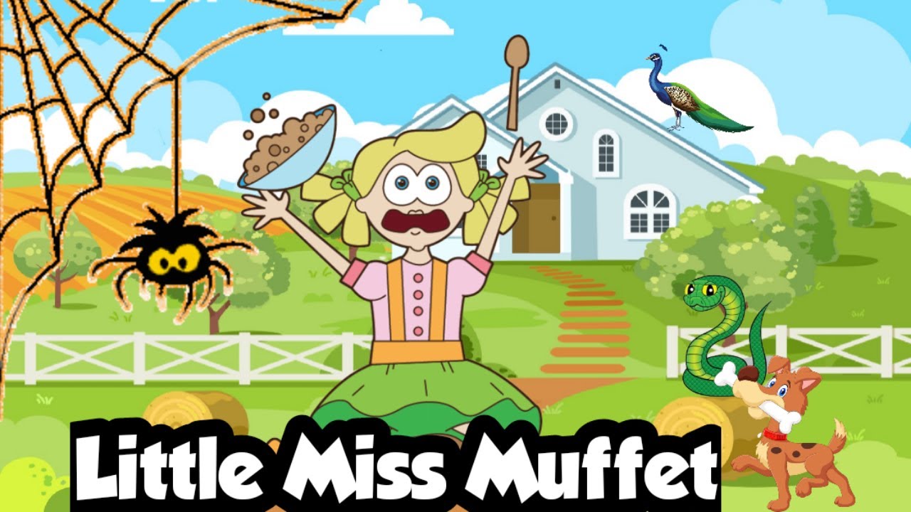 Little Miss Muffet|Nursery Rhymes|Kids Rhymes|English Rhymes|Kids Songs ...