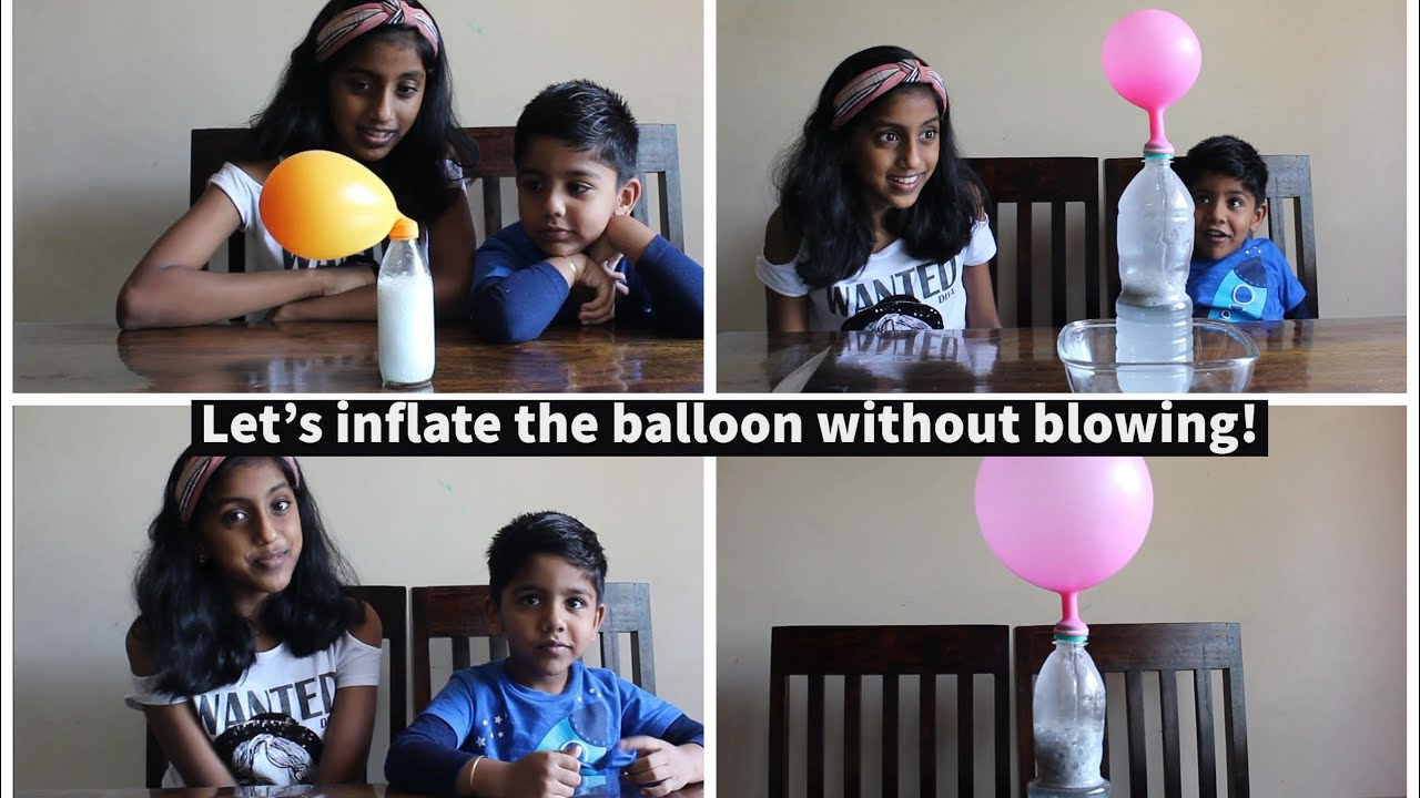Inflating a balloon without blowing air into it : Science Experiment ...