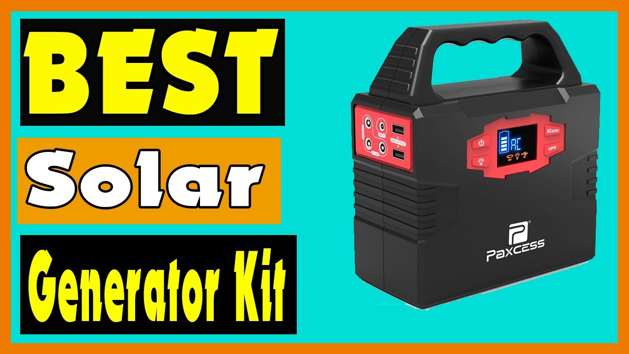 Top 5 Portable Solar Generator Kit Reviews - YouTube