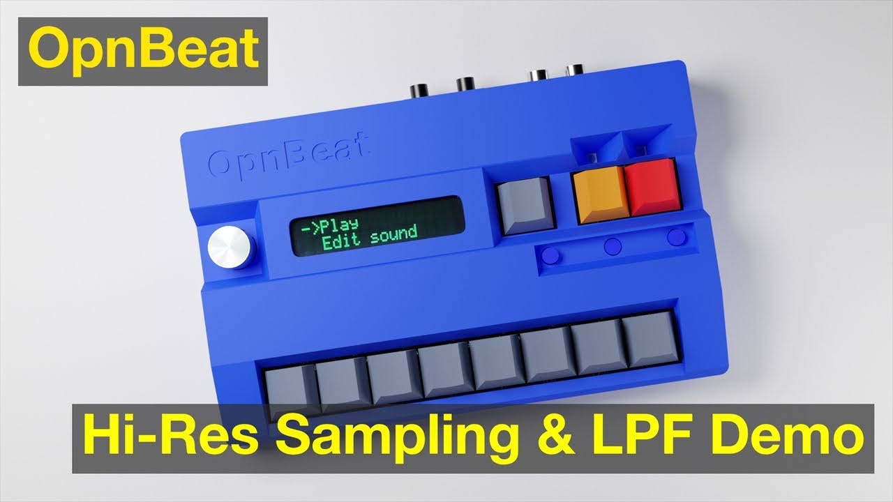 SnapBeat, the simple lo-fi hardware sampler | Proto Ver.3 | Hi-Res sampling & LPF - YouTube