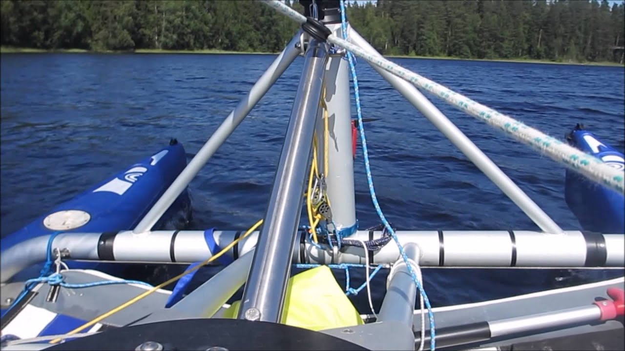 windkart catamaran sailing - YouTube