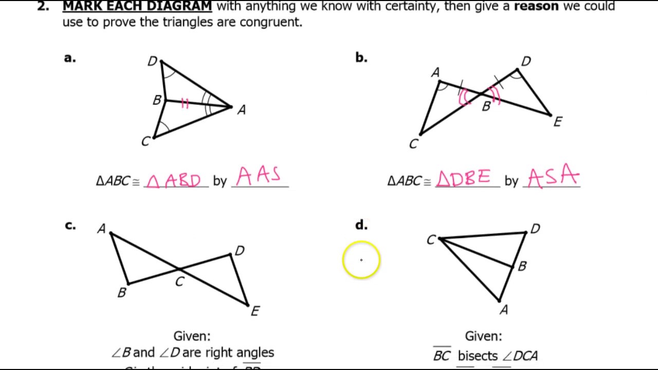 Unit 6 Review Triangle Congruence Youtube Congruent Triangles Lesson