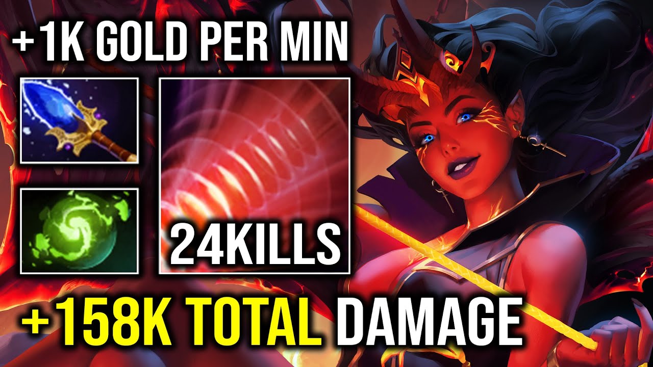 +158K Total Damage LEVEL 30 Insane Comeback Queen of Pain 1K GPM Max ...