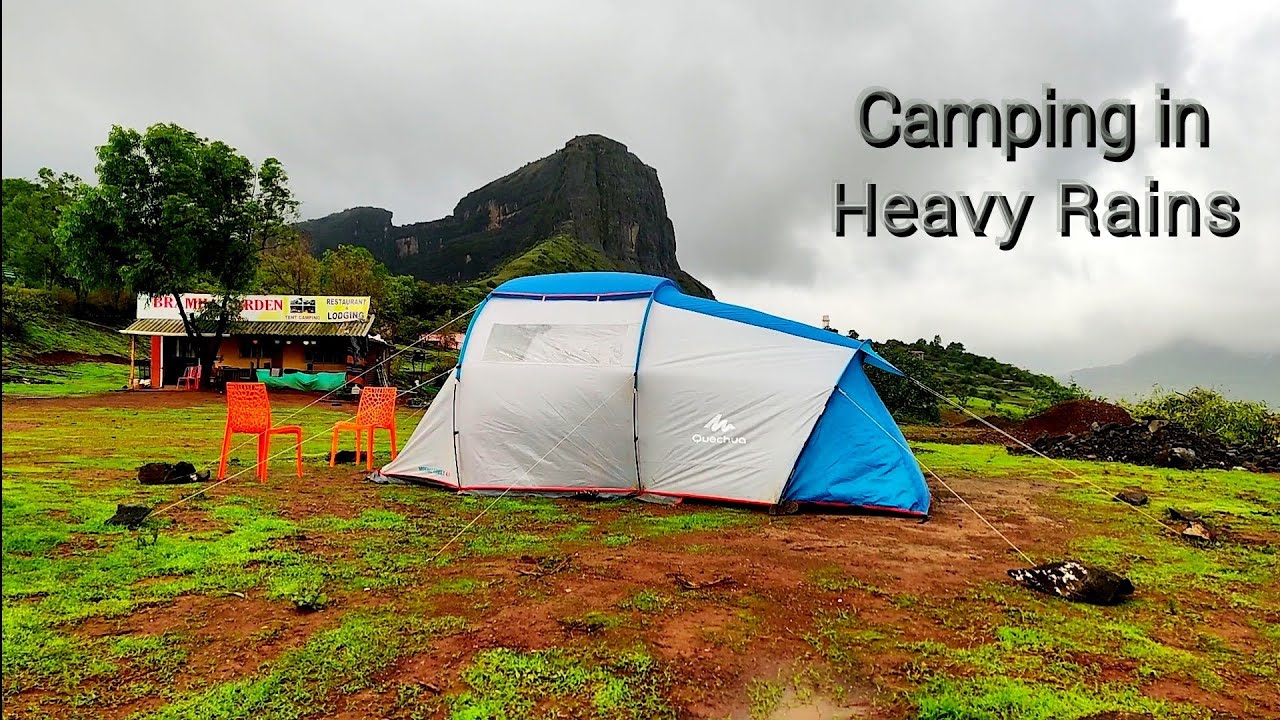 Camping in Heavy Rains | Metghar Fort | Quechua - Arpenaz Tent 4.1 ...