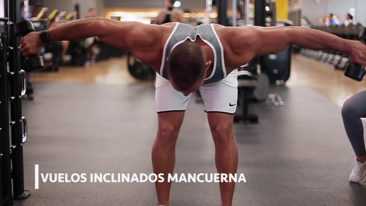 Vuelo inclinados mancuerna - YouTube