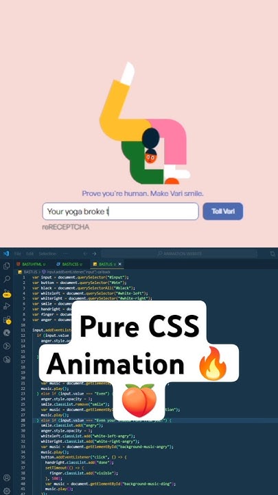 Make Vari Smile CAPTCHA CSS Animation - YouTube